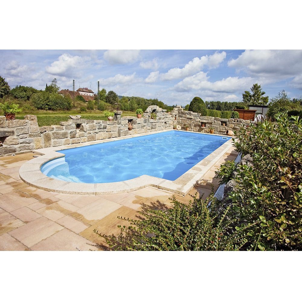 Rubinpool Styro Rektangulär Inkl Trappa 4x8 - Villalivet.se