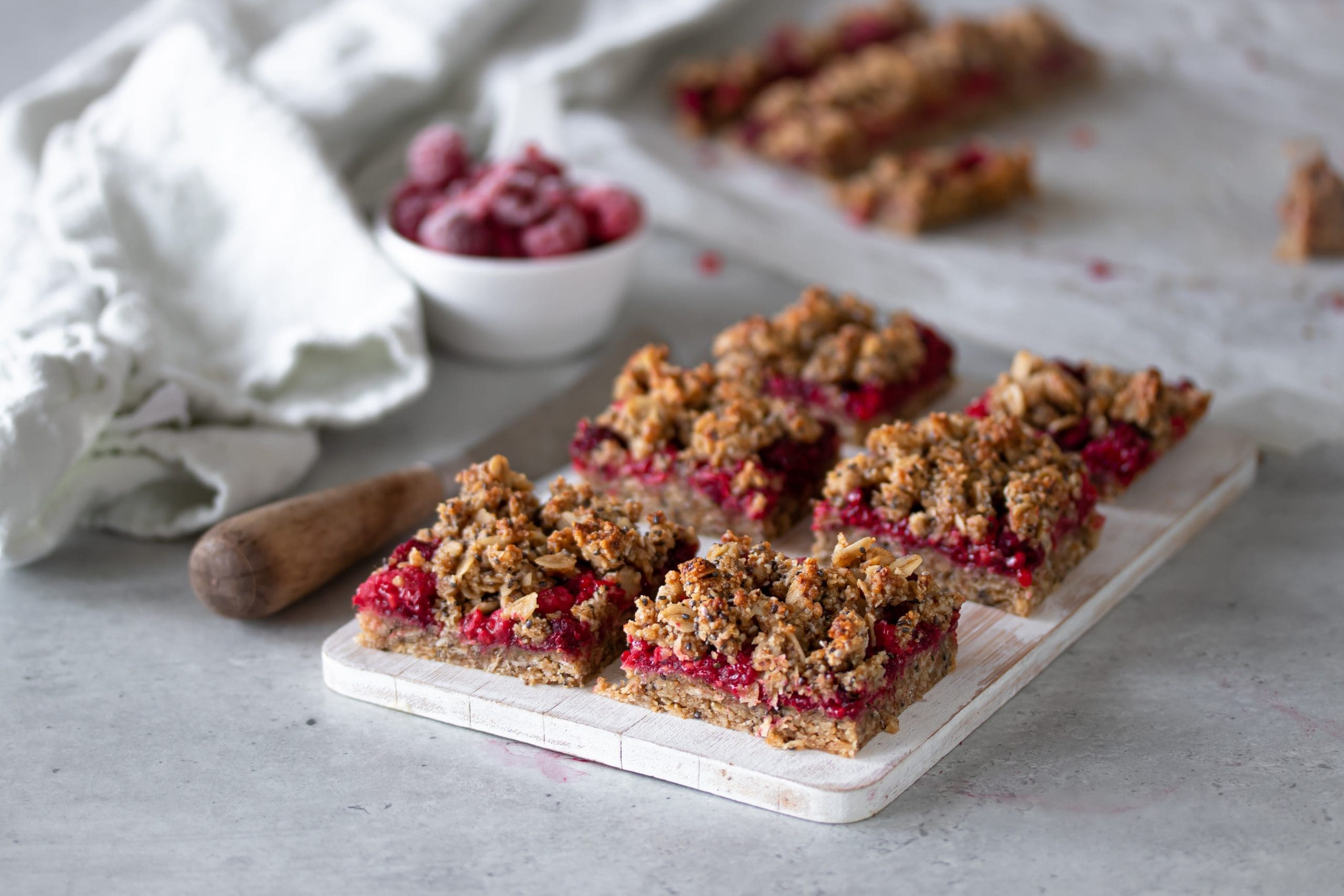 Härligt recept på Hallonpaj-snacks - Villalivet