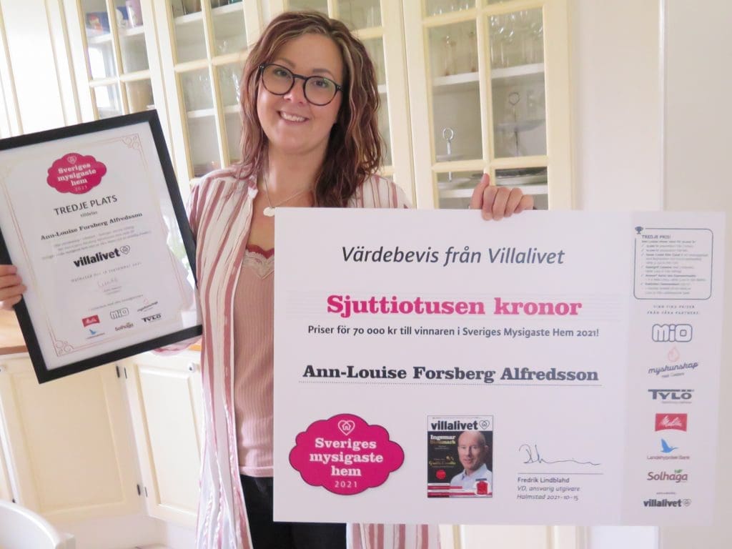 Tredjeplats Sveriges Mysigaste Hem 2021 - Ann-Louise Forsberg ...
